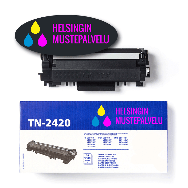 Musta värikasetti Brother TN-2420 | Helsingin mustepalvelu